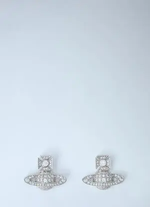 VIVIENNE WESTWOOD Carmela Bas Relief Earrings - Silver