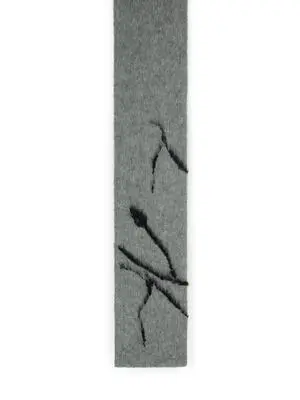 Dries Van Noten Mouton' Grey Alpaca Blend Scarf - Gray