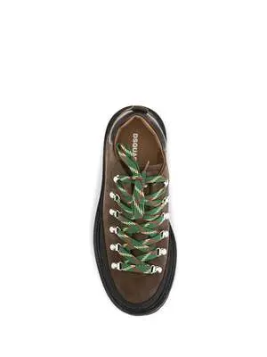 Dsquared2 Suede Lace-up Sneakers - Brown