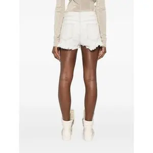 Rick Owens Neutrals Shorts Mini Shorts - Cream