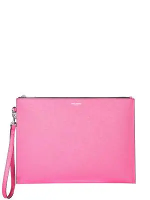 Saint Laurent Zipper Tablet Holder - Pink