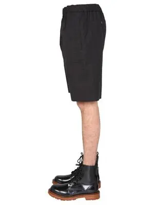Alexander McQueen Gabardine Bermuda Shorts