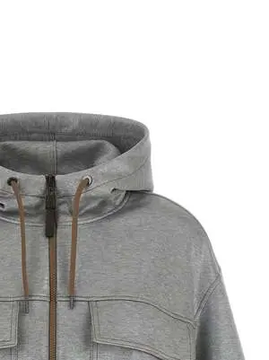 Brunello Cucinelli Shiny Zipper Pull' Bomber Jacket
