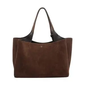 TOD'S Suede Shoulder Bag - Brown