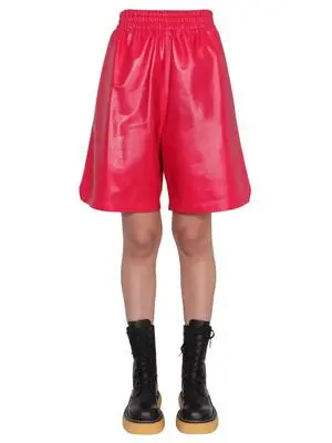 Bottega Veneta Leather Shorts