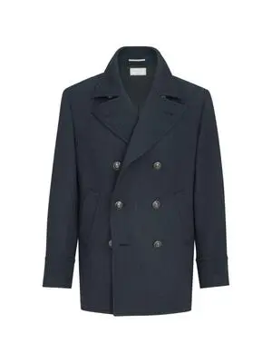 Brunello Cucinelli Wool Caban Coat - Multicolor