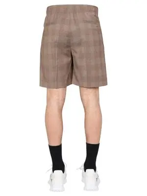 Givenchy Prince Of Wales Pattern Bermuda - Cream