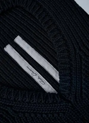 Rick Owens Ribbed Knit Balaclava