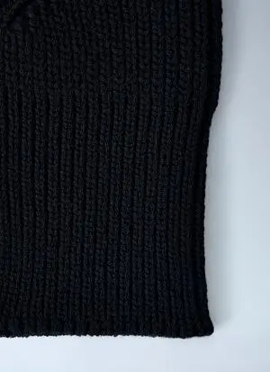 Rick Owens Ribbed Knit Balaclava