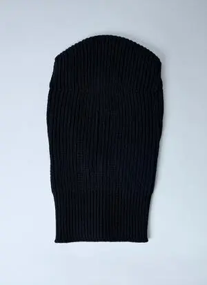 Rick Owens Ribbed Knit Balaclava
