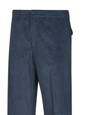 Etro Stretch Cotton Corduroy Trousers - Multicolor