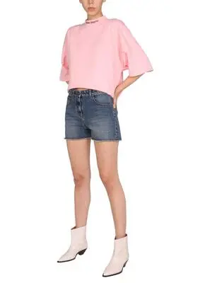 Palm Angels Denim Shorts - Blue