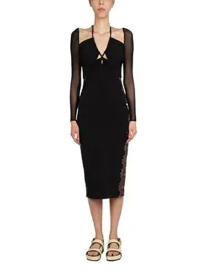 SELF-PORTRAIT Lace Dress - Black