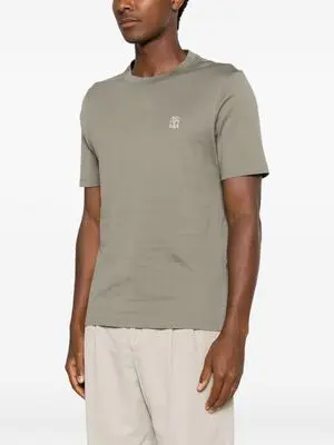 Brunello Cucinelli Logo Cotton T-shirt