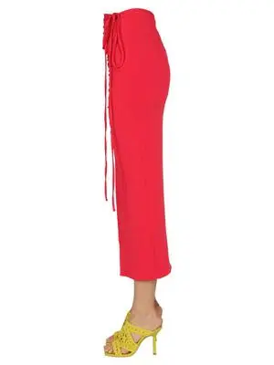 SELF-PORTRAIT Jersey Skirt - Pink