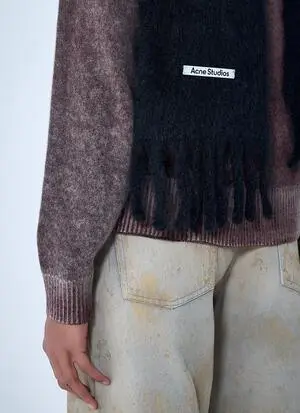Acne Studios Fringed Wool Scarf