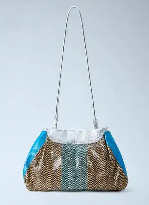 Dries Van Noten Textured Leather Shoulder Bag