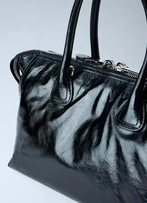 Miu Miu Leather Top Handle Bag - Black