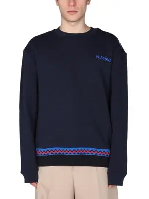 Missoni Crew Neck Sweatshirt - Blue