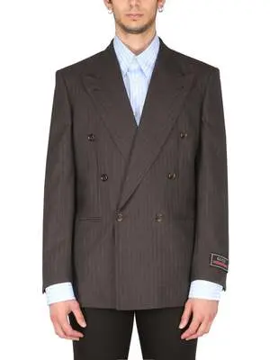 Gucci Double-breasted Jacket - Brown
