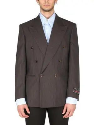 Gucci Double-breasted Jacket - Brown