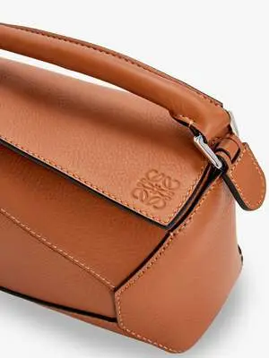 Loewe Puzzle Edge Leather Crossbody Bag - Tan
