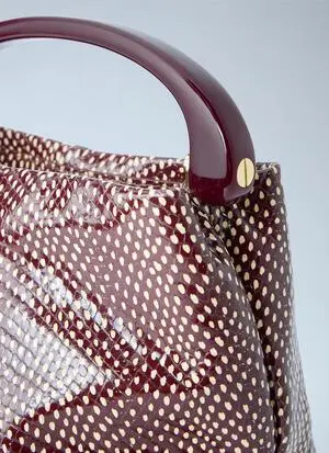 Dries Van Noten Patterned Top Handle Bag