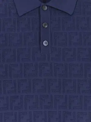 Fendi Ff Cotton Polo Shirt
