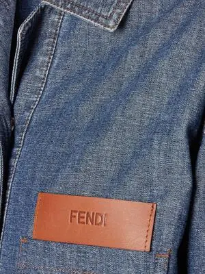 Fendi Chambray Denim Jacket - Blue