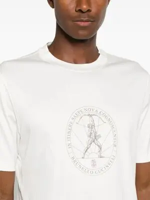 Brunello Cucinelli Logo Cotton T-shirt