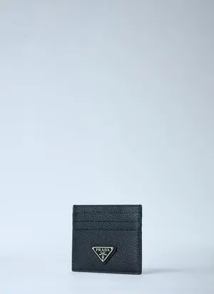 Prada Pebbled Leather Bi-fold Wallet