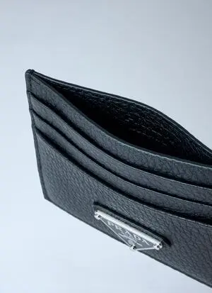 Prada Pebbled Leather Bi-fold Wallet