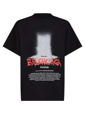 Balenciaga Black The Door Oversize T-shirt - Multicolor