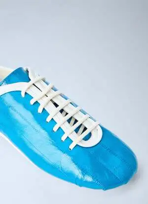 Dries Van Noten Lace-up Leather Sneakers - Blue