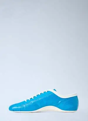 Dries Van Noten Lace-up Leather Sneakers - Blue