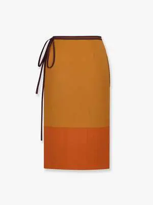 Saint Laurent Nylon Pencil Skirt