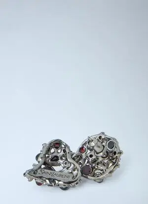 Saint Laurent Mini Favorite Heart Earrings