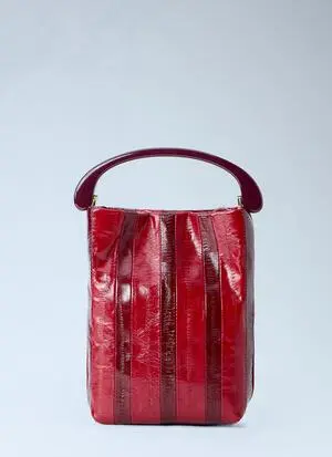 Dries Van Noten Striped Handle Handbag - Red