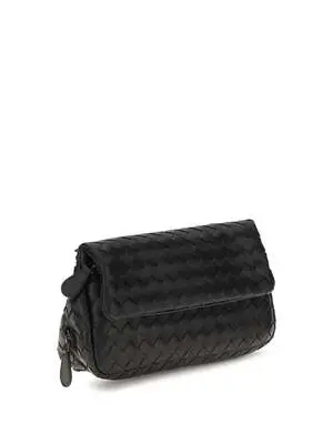 Bottega Veneta Intrecciato Shoulder Bag - Black