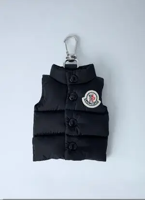 Moncler Puffer Keyring Charm - Black