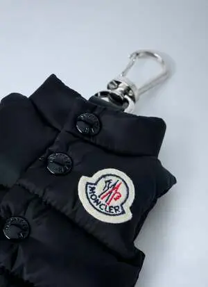 Moncler Puffer Keyring Charm - Black