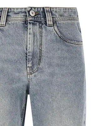Brunello Cucinelli Baggy Tapered Jeans - Blue