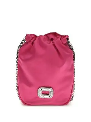 ROGER VIVIER Nano Pilgrim Bucket Bag - Pink