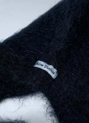 Acne Studios Mohair Beanie - Black