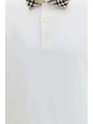 Burberry Cotton Check Collar Polo
