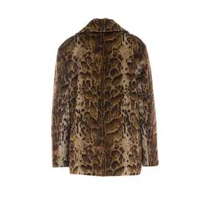 Etro Cropped Velvet Coat - Brown
