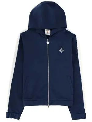 Casablanca Zipper Hoodie - Blue