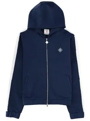 Casablanca Zipper Hoodie - Blue