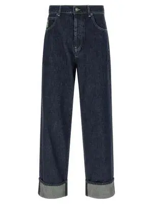 Marni Logo Embroidery Jeans - Blue