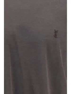 Saint Laurent Cassandre Silk And Cotton T-shirt
